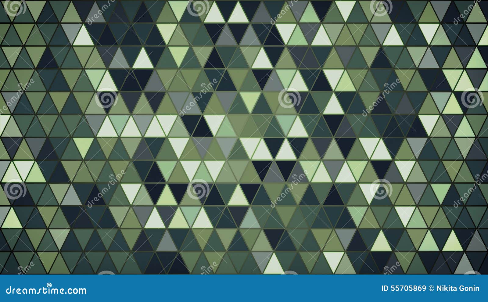 Dark Green Triangles Pattern Stock Illustration - Illustration of blank ...
