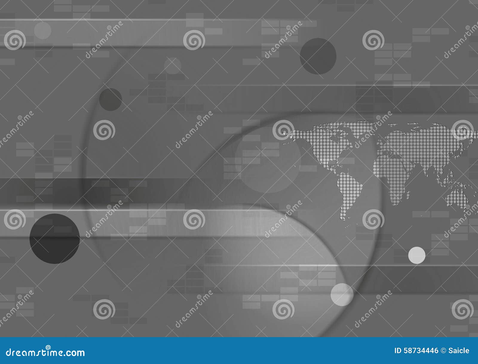Dark Grey Abstract Tech Background Stock Vector - Illustration of ...