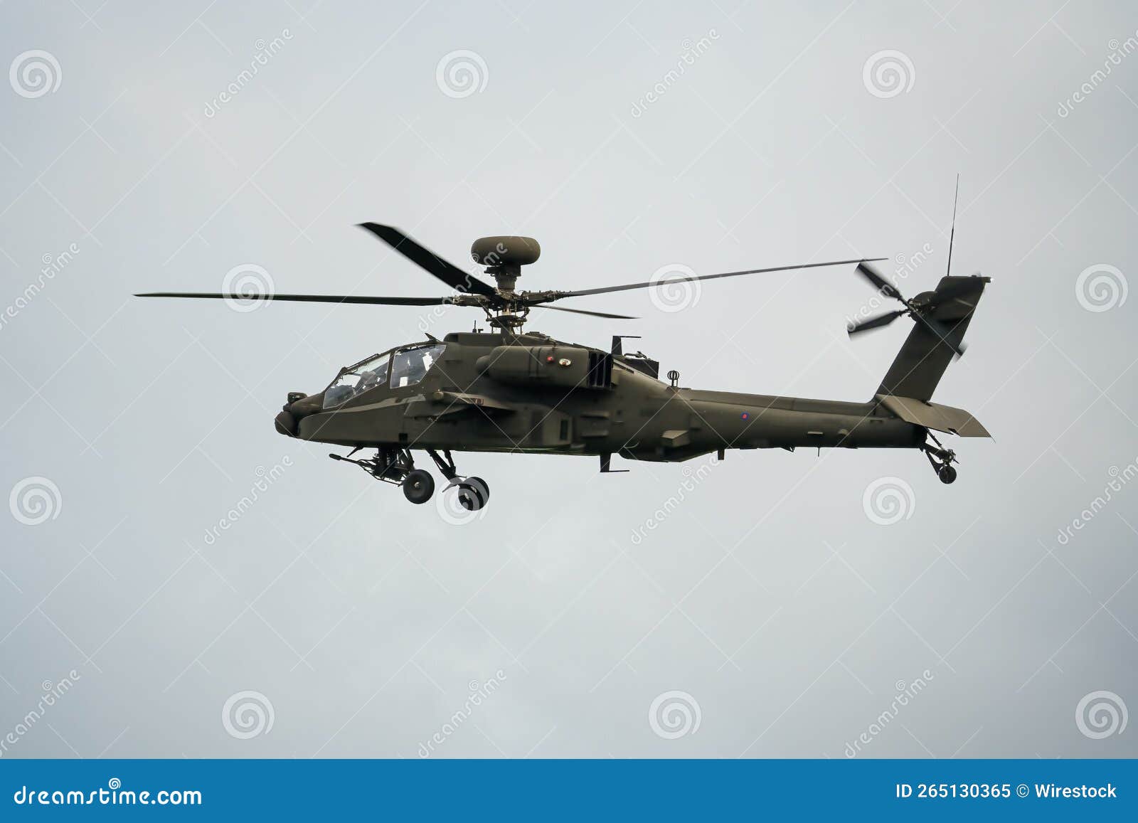 Dark Grey Army Attack Helicopter in Flight during the Daytime Stock ...
