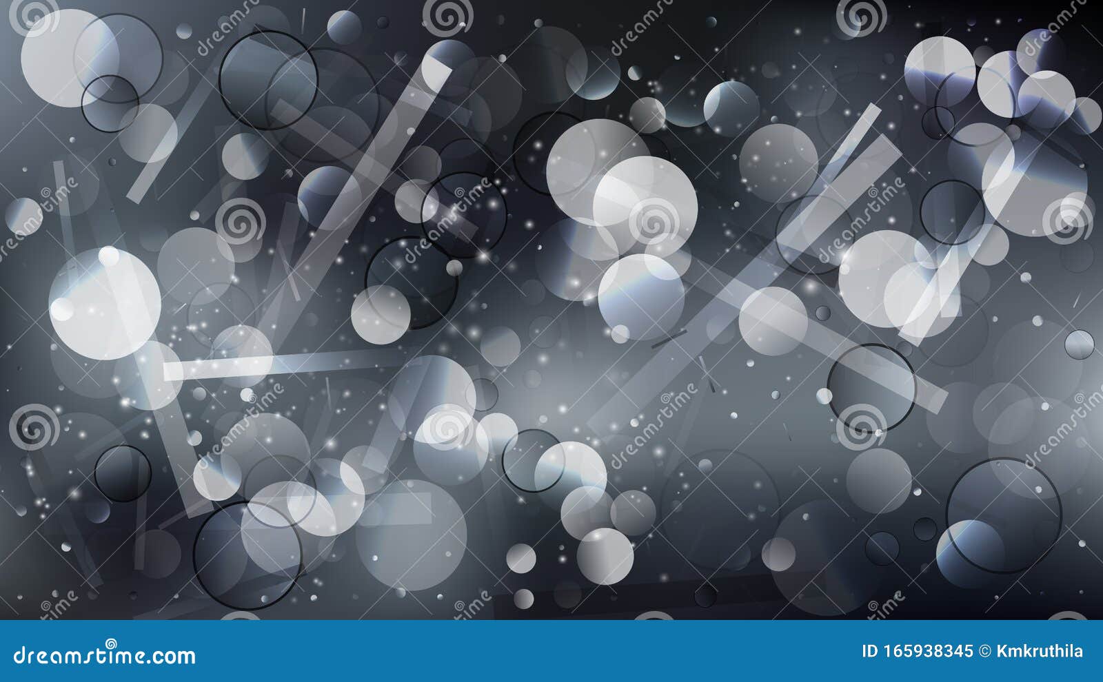 Dark Grey Bokeh Background Vector Graphic Stock Vector - Illustration ...