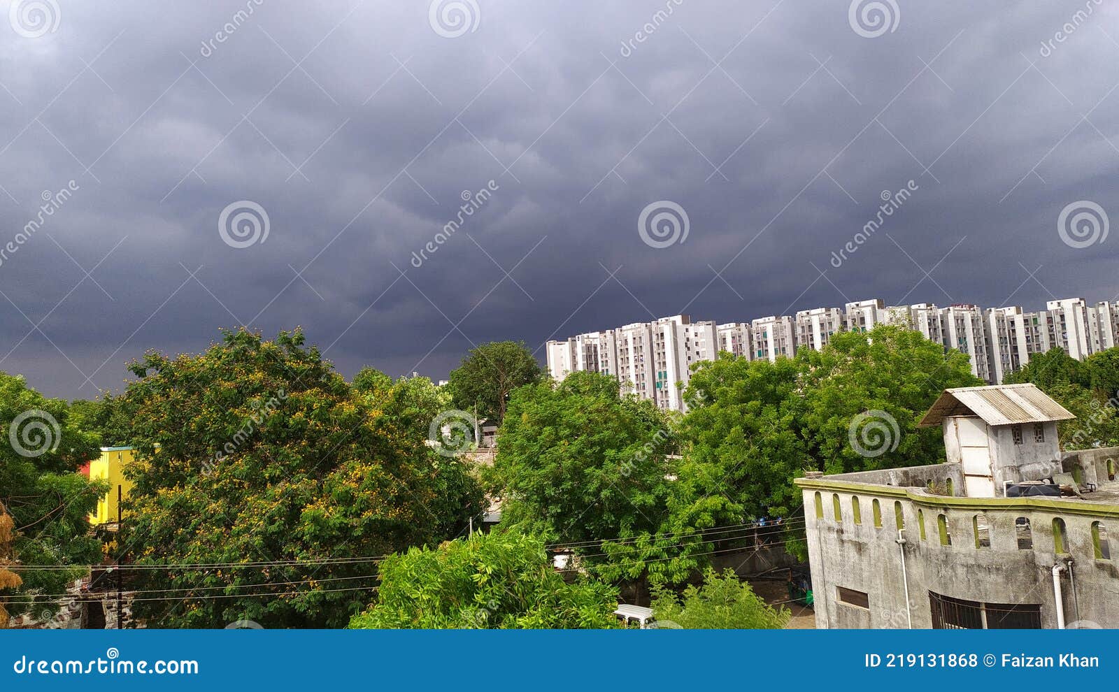 Dark Grey Clouds after Cyclone Stock Photo - Image of tree, landmark ...