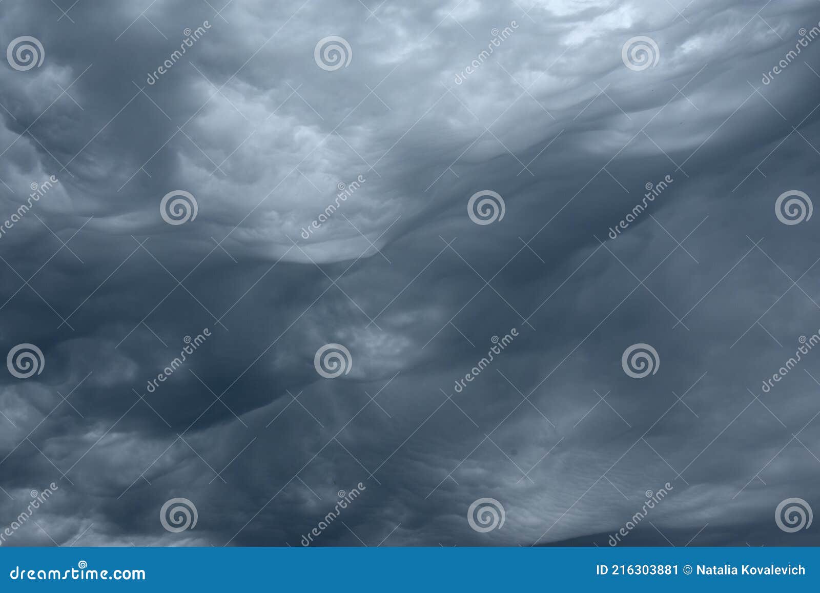 Dark Grey Clouds in the Sky before a Thunderstorm. Dramatic Backdrop or ...