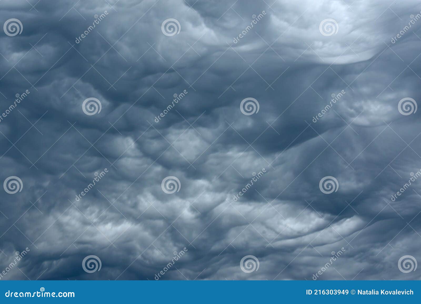 Dark Grey Clouds in the Sky before a Thunderstorm. Dramatic Backdrop or ...