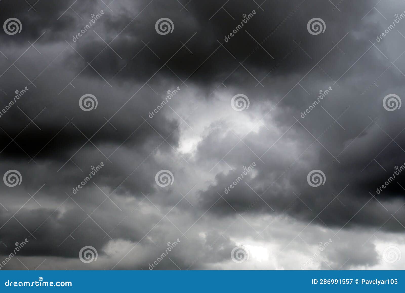 Dark Grey Clouds before a Thunderstorm. Gloomy Sky Stock Image - Image ...