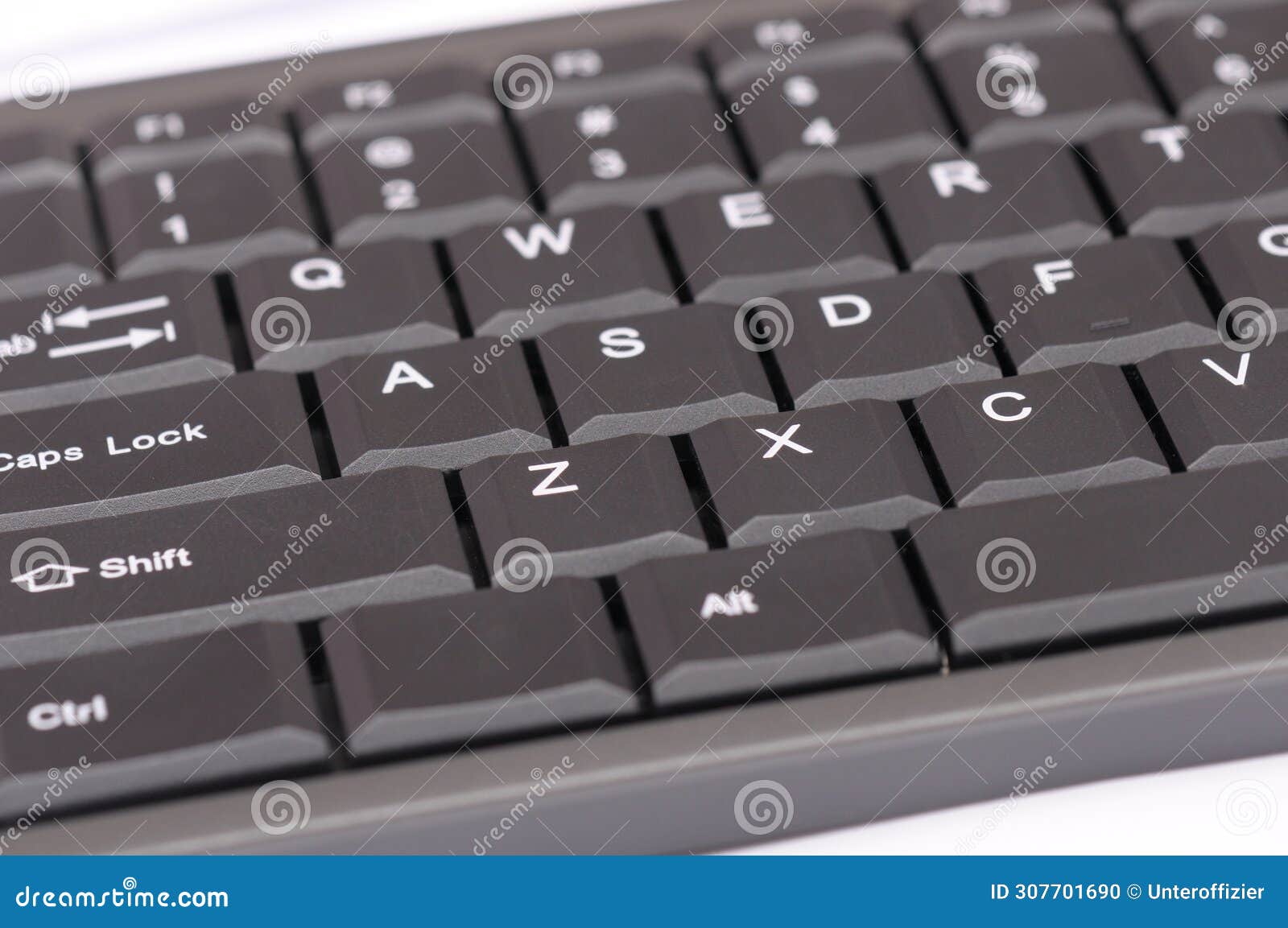 A Dark Grey Computer Keyboard Set Close Up Photo Stock Photo - Image of ...