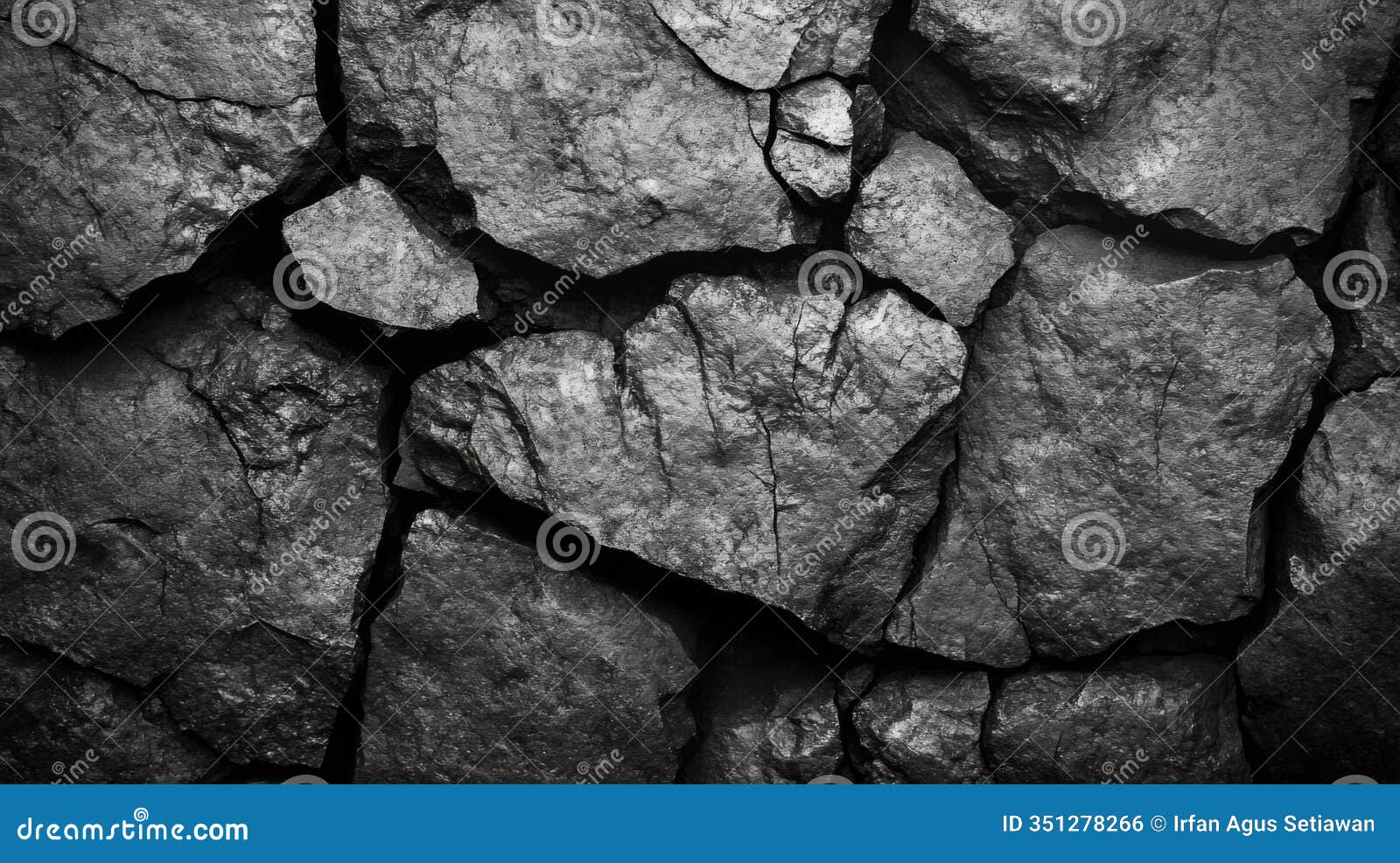 Dark Grey Cracked Rock Surface Texture Background Stock Illustration ...