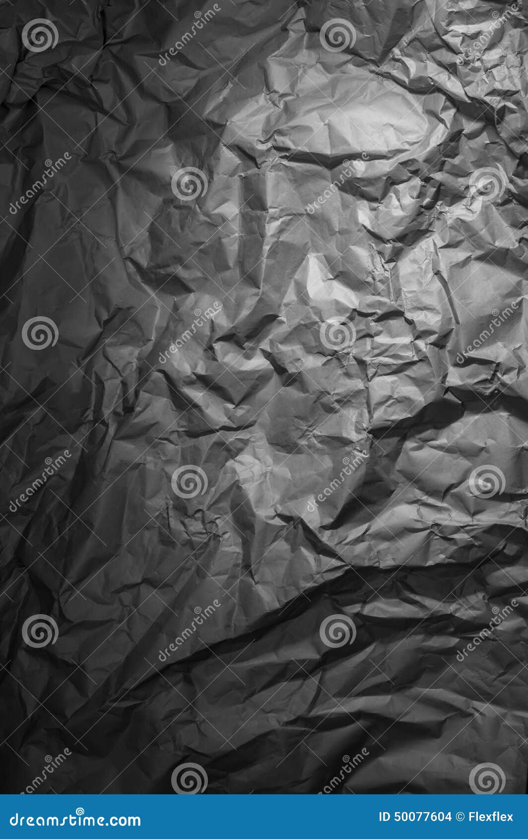 Dark grey Crumpled Paper stock photo. Image of sheet - 50077604