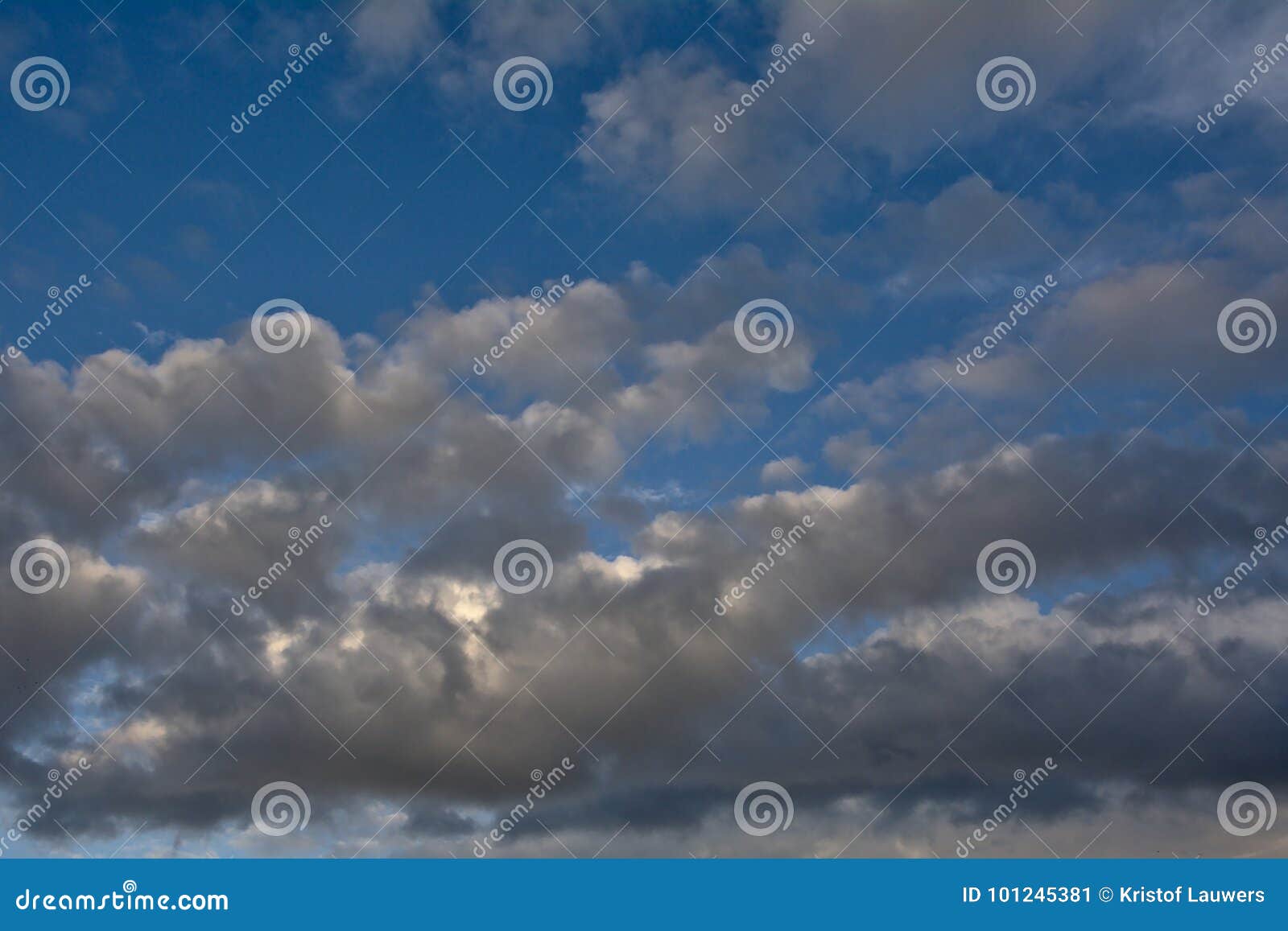 Dark Grey Cumulus Clouds on a Blue Sky Stock Image - Image of cloud ...