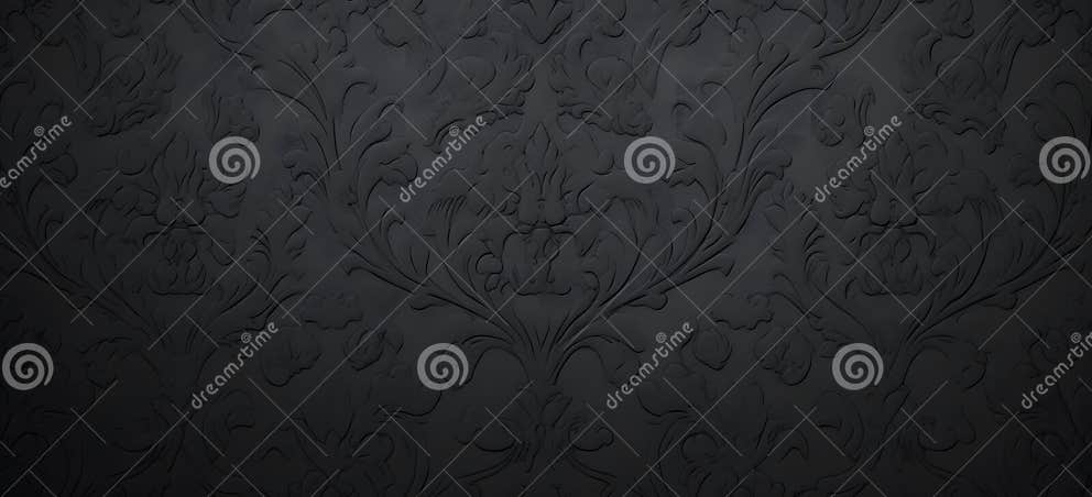 Elegant Dark Grey Damask Pattern Background Stock Illustration ...