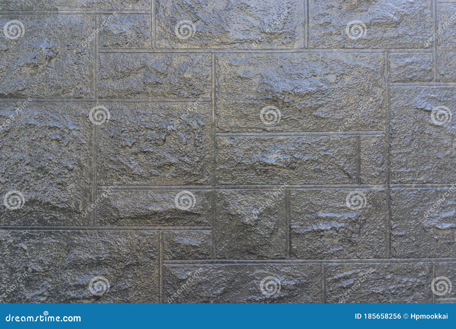 Dark Grey Glossy Tile Stone Wall. Stock Photo - Image of grey, natural ...