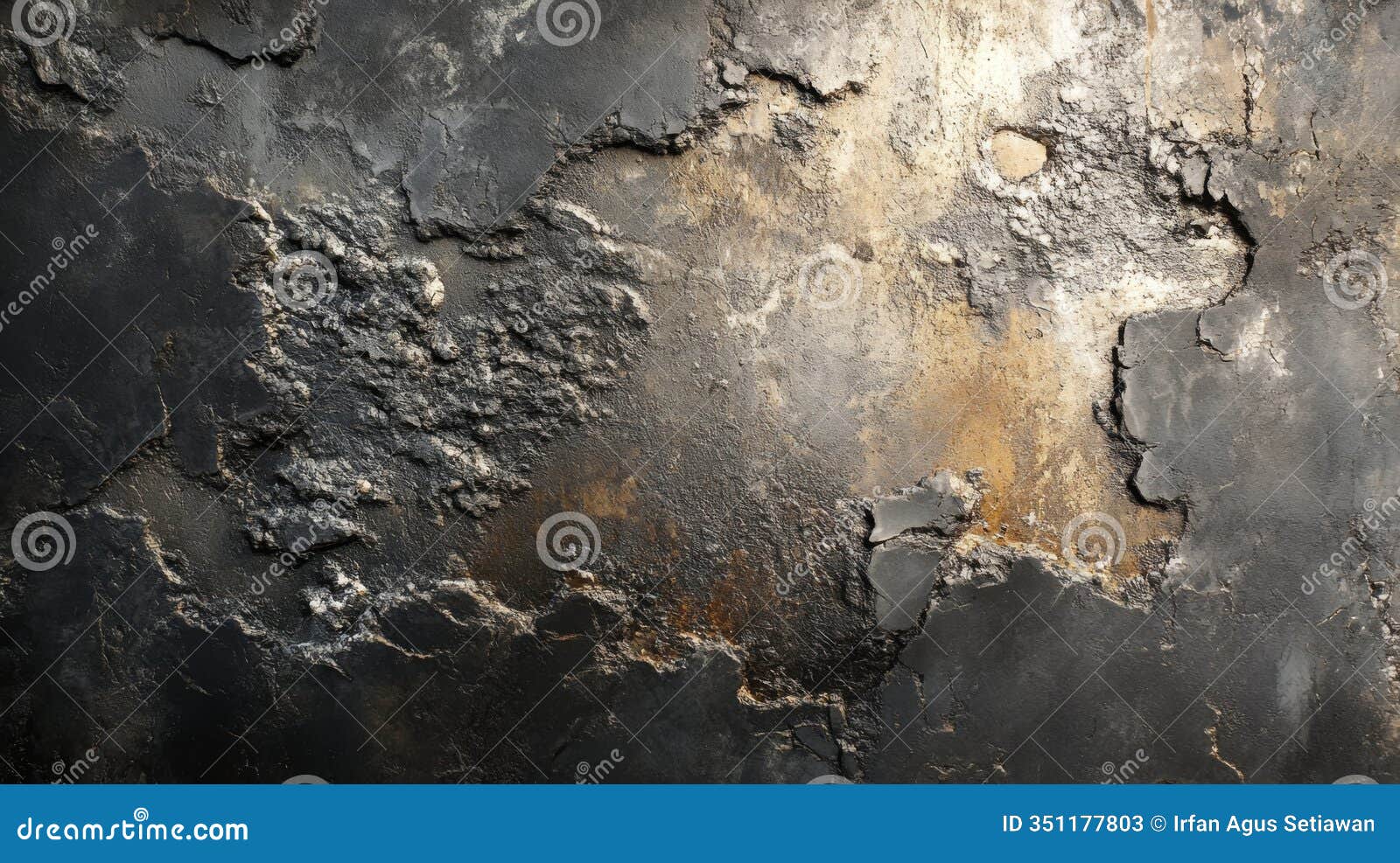 Dark Grey and Gold Textured Wall Surface Stock Illustration ...