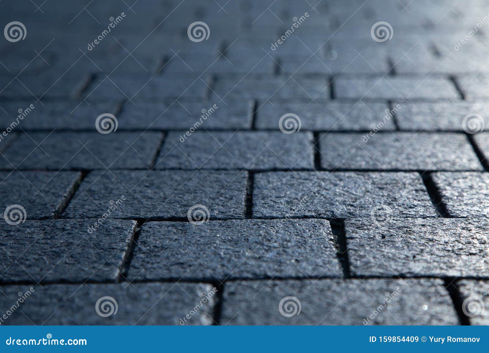 Dark Grey Granite Rectangular Pavement Close-up Texture Background ...