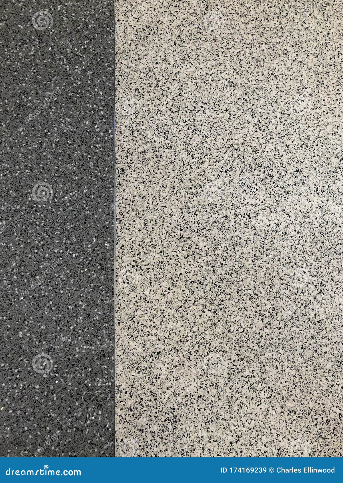 Dark Grey And Light Grey Terrazzo Background Texture - Color Portrait ...