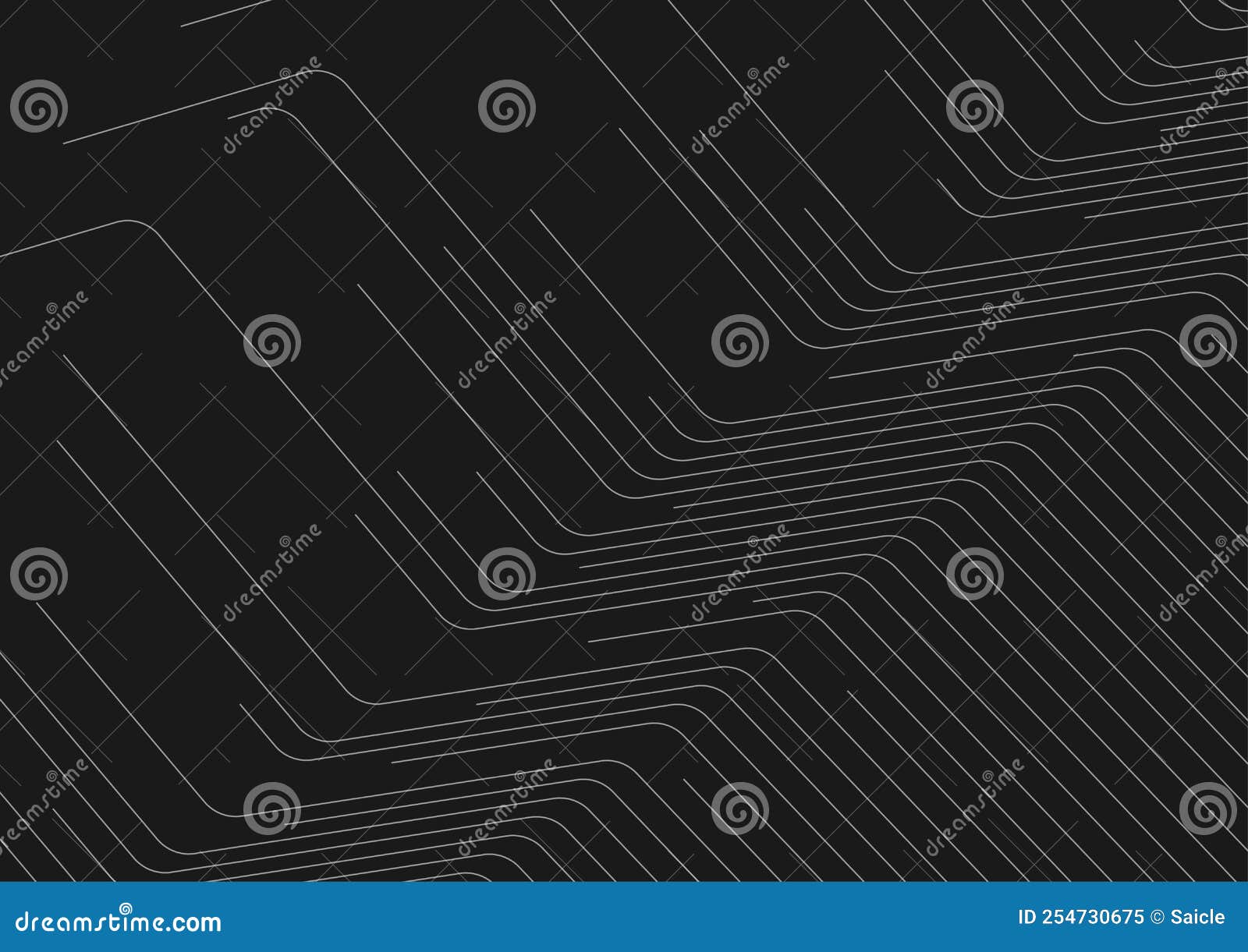 Dark Grey Minimal Lines Abstract Futuristic Tech Background Stock ...