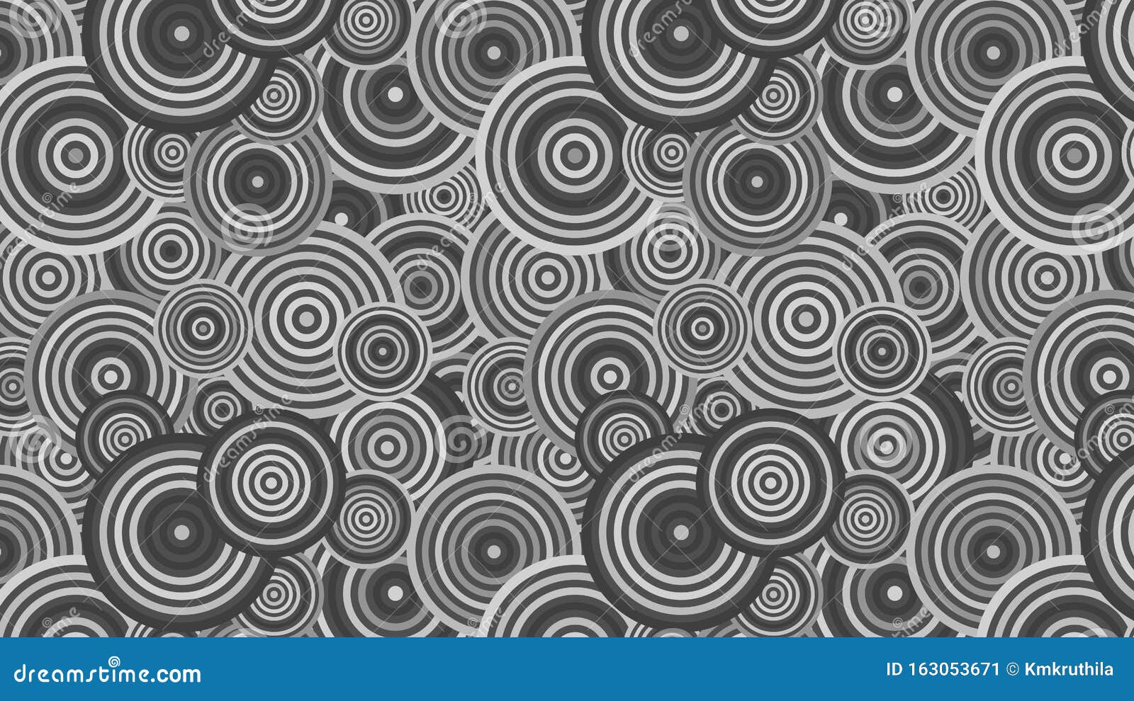 Dark Grey Overlapping Concentric Circles Background Pattern Vector ...