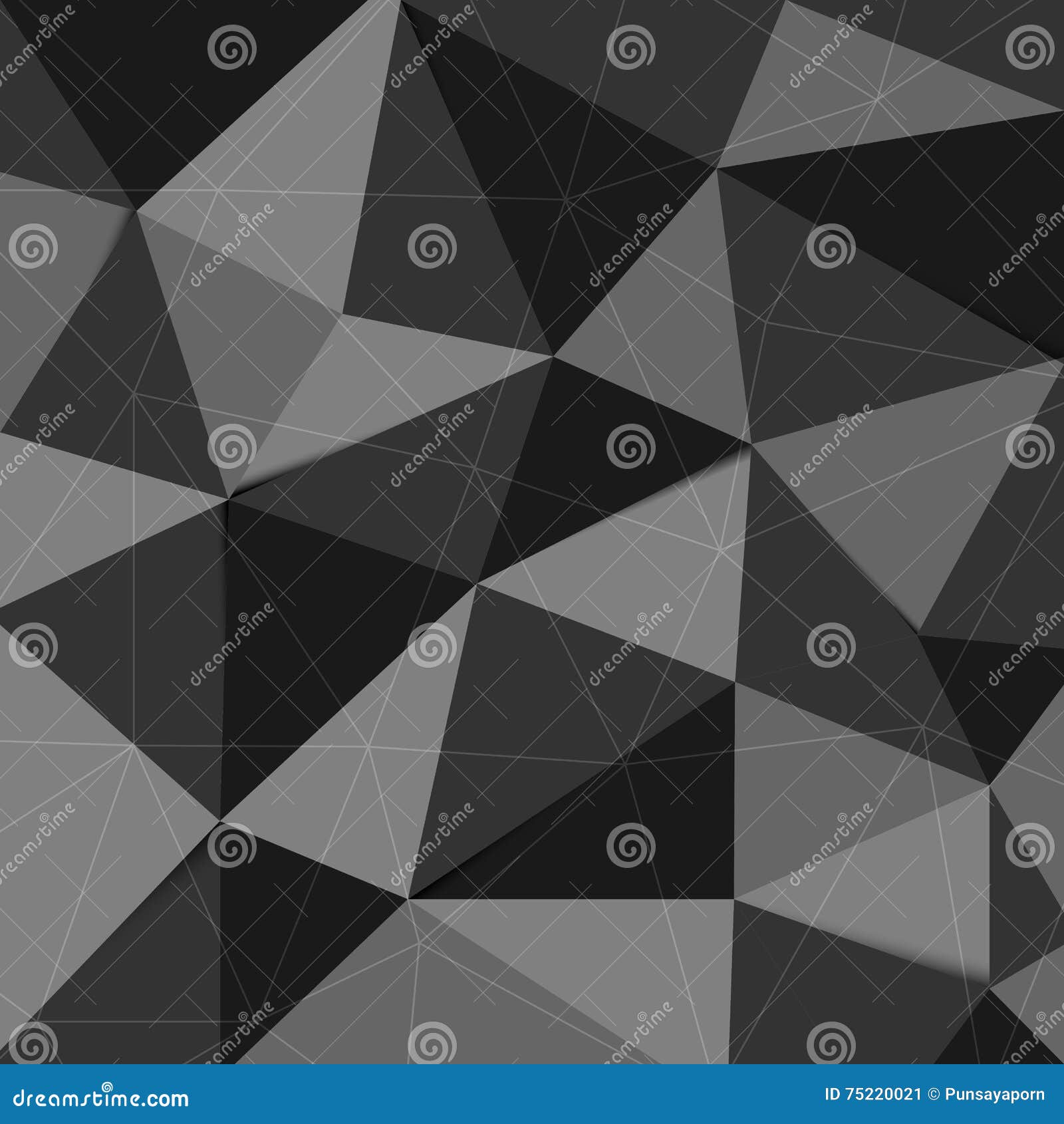 Dark Grey Polygon Abstract Triangle Background Stock Vector ...