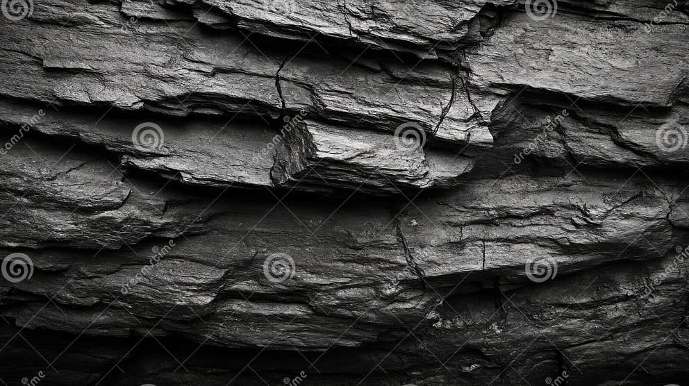 Dark Grey Rock Surface Texture Background Stock Illustration ...