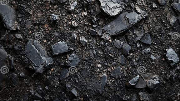 Dark Grey Rocky Surface Texture Background Stock Illustration ...
