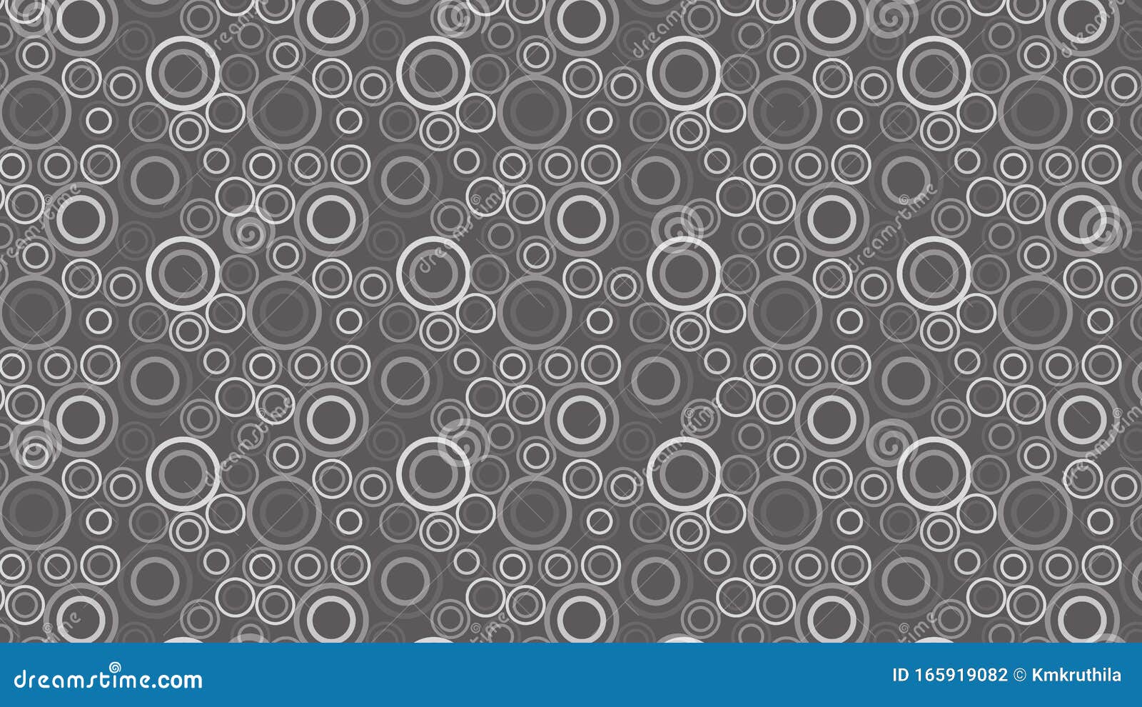 Dark Grey Seamless Circle Background Pattern Stock Vector ...