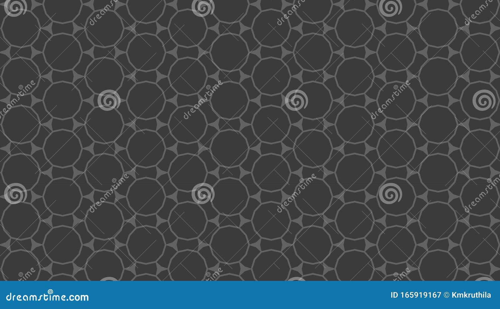 Dark Grey Seamless Circle Background Pattern Stock Vector ...