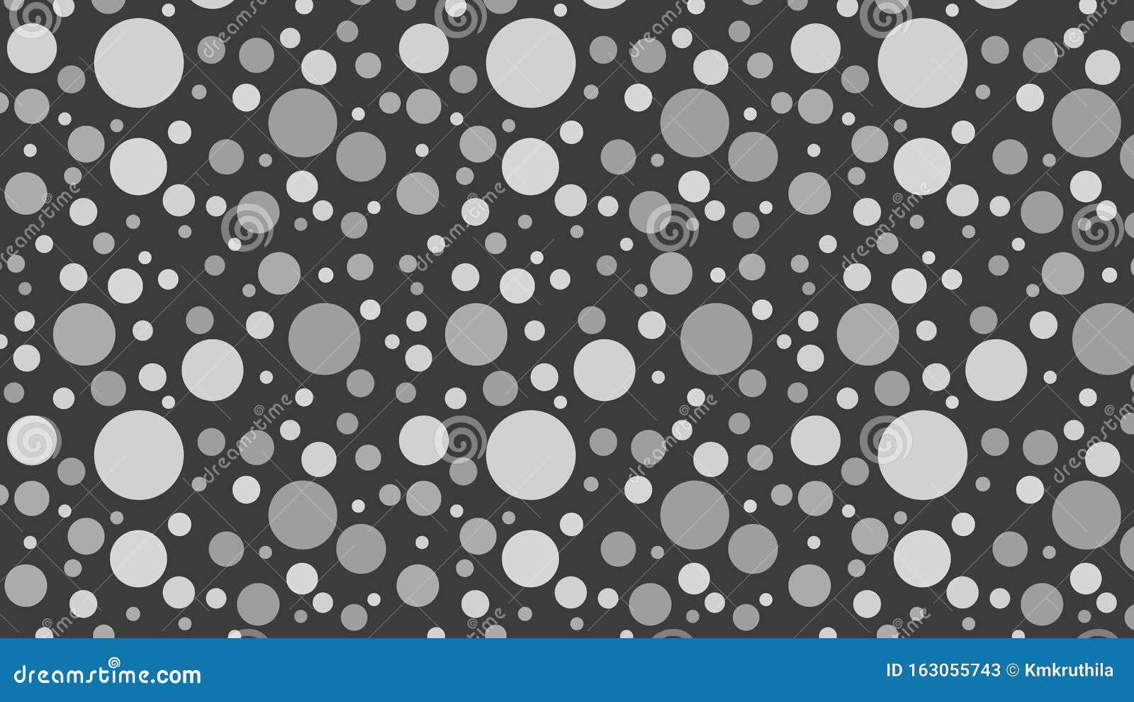 Dark Grey Seamless Scattered Dots Pattern Vector Illustration Stock ...