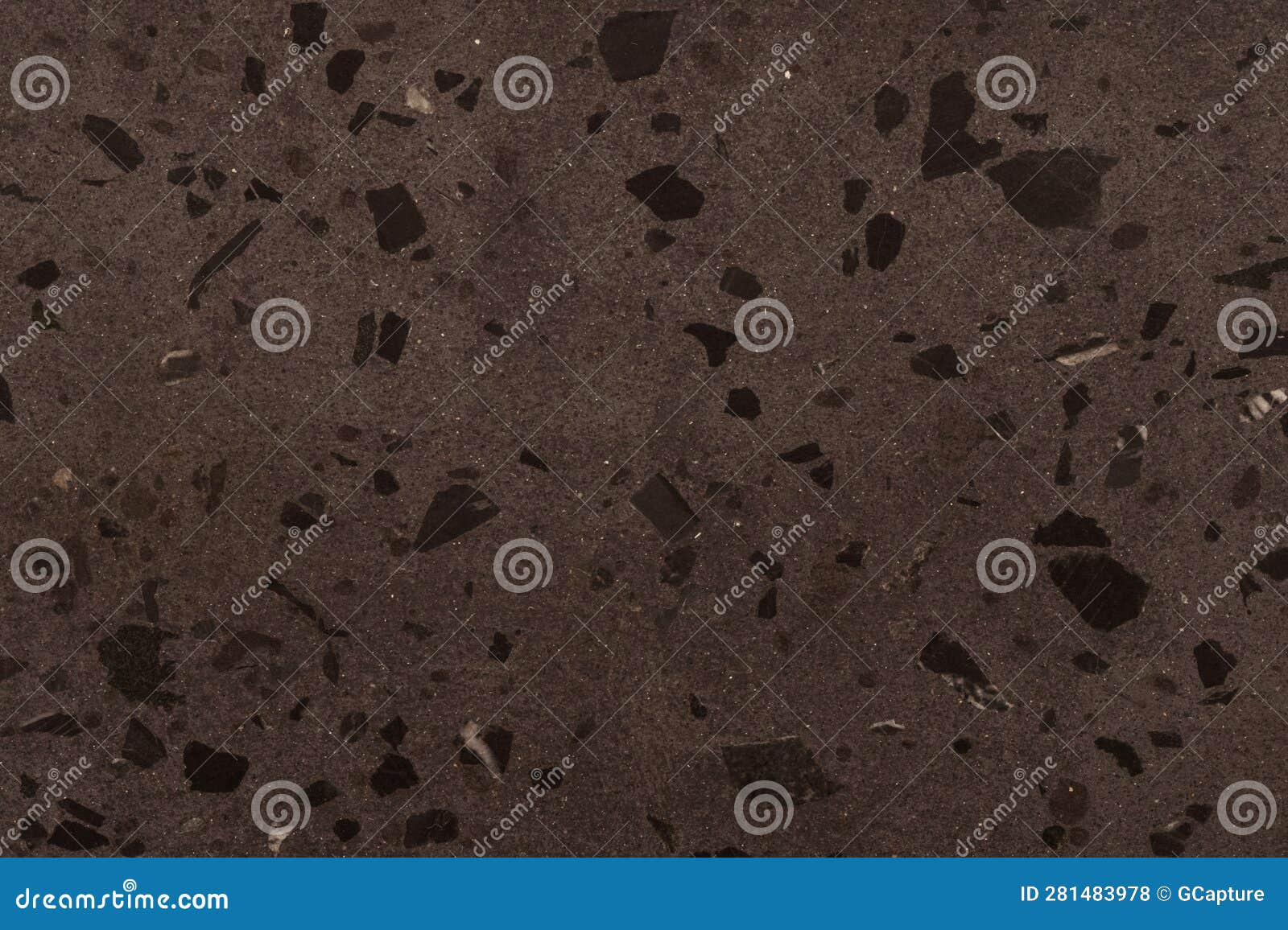 Dark Grey Terrazzo Texture Closeup Stock Photo - Image of surface ...