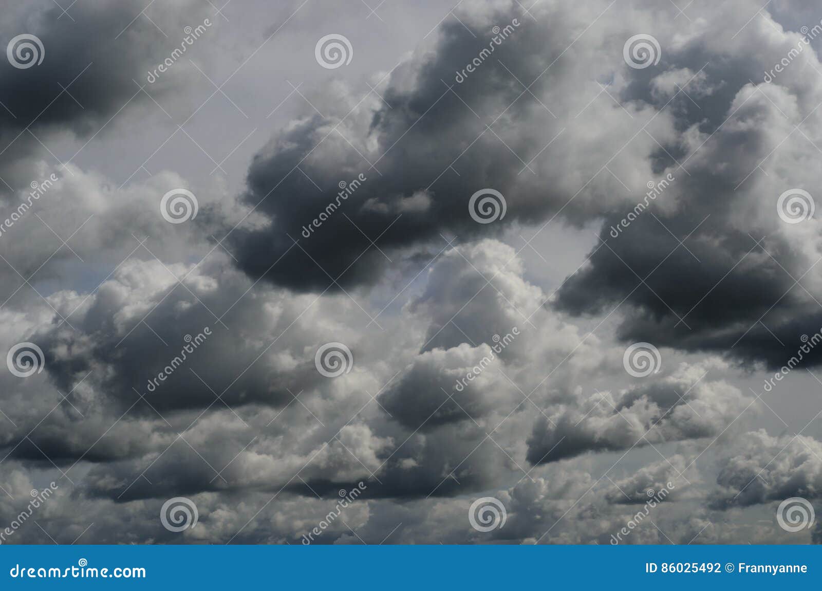 Dark Grey Threatening Storm Clouds Stock Photo - Image of grey, bleak ...