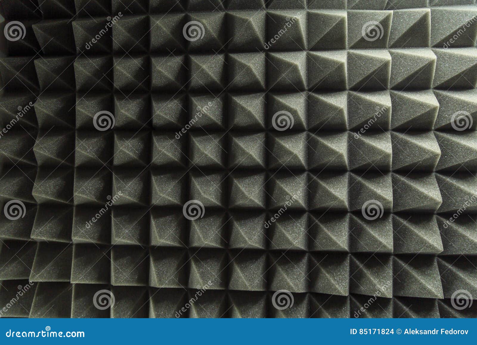 Dark Grey Triangular Texture Acoustic Foam Rubber Stock Photo - Image ...