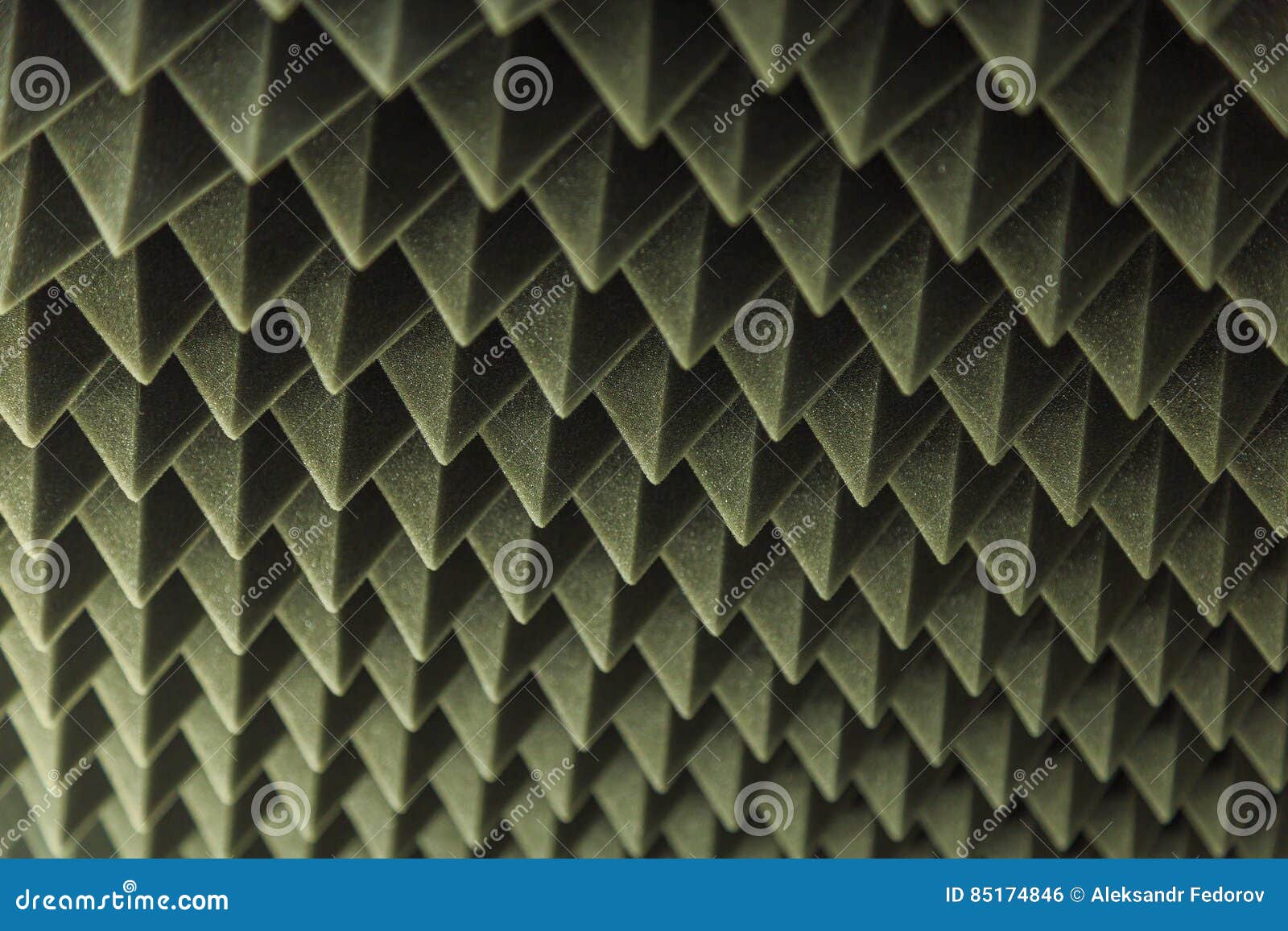 Dark Grey Triangular Texture Acoustic Foam Rubber Stock Photo - Image ...