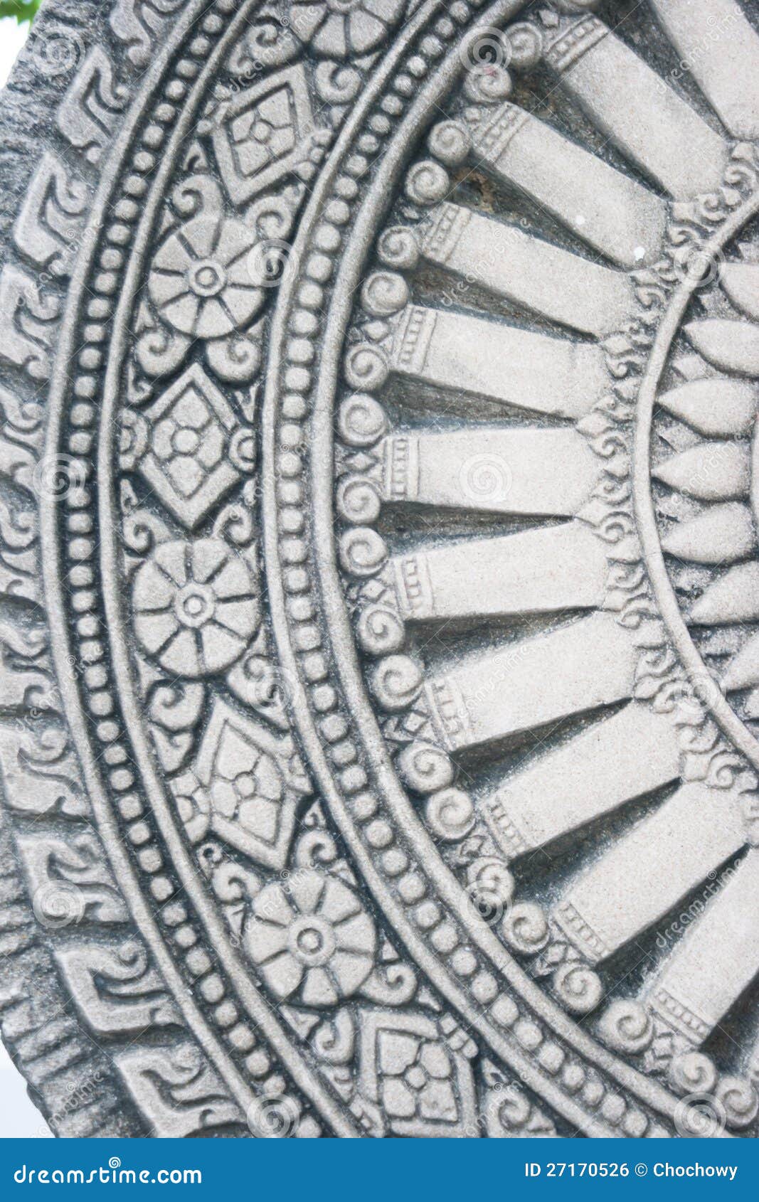 Dark Grey Wheel of Life Stone Tile Texture Brick W Stock Photo - Image ...