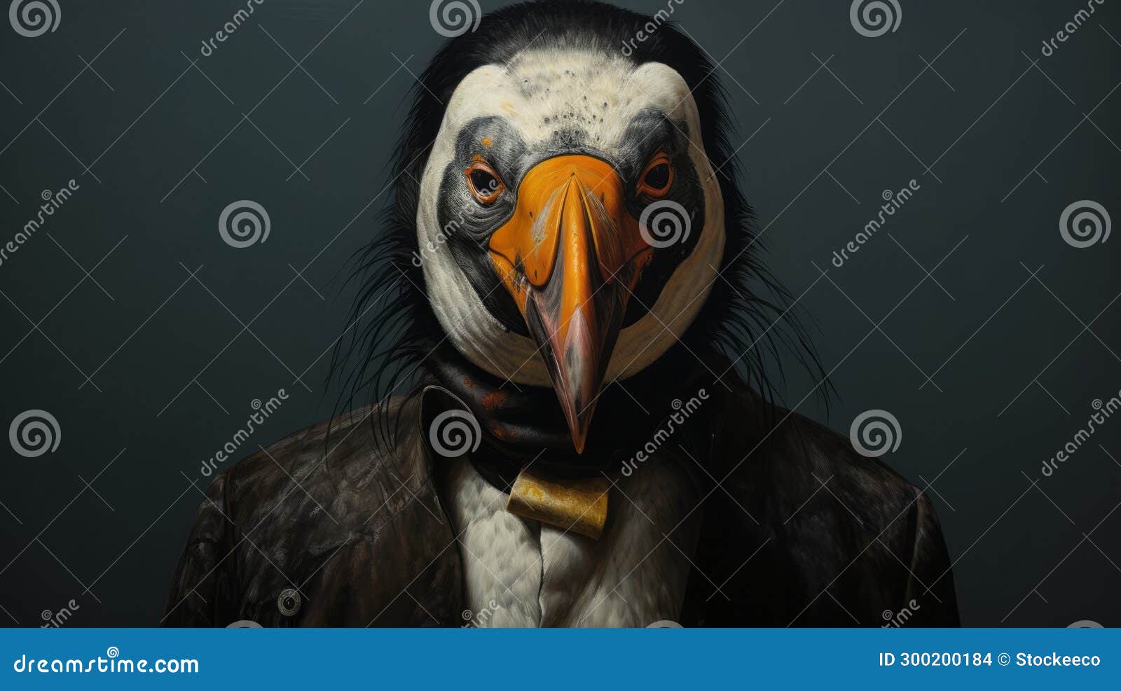 The Dark and Gritty Penguin: a Hyper-realistic Sci-fi Masterpiece Stock ...