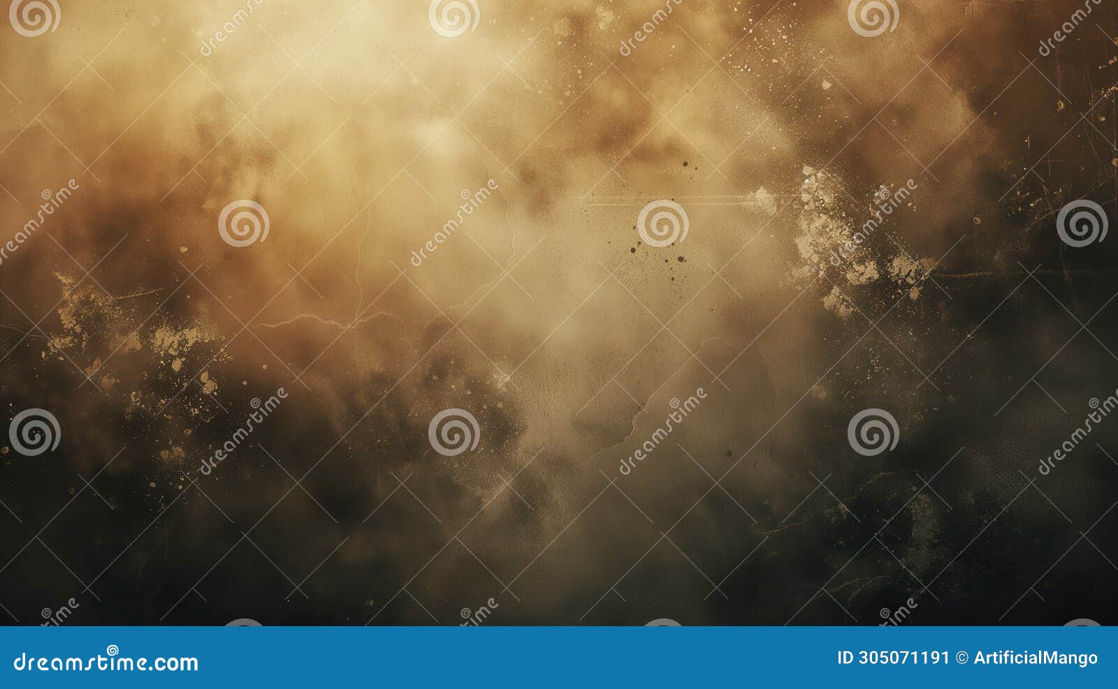 Dark Grunge Gold Smoke Background. AI Generated. Stock Image - Image of ...