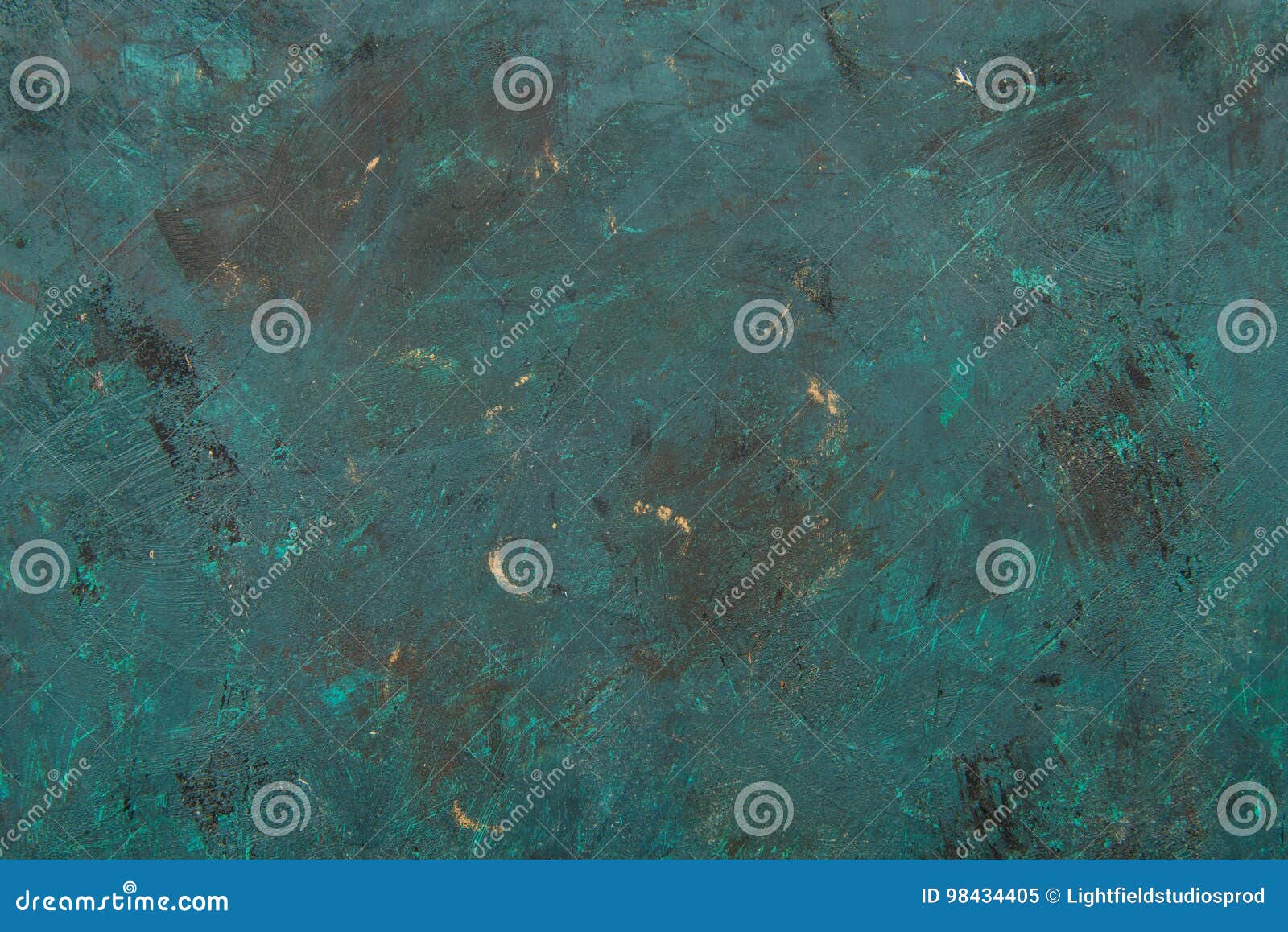 Dark Grunge Scratched Turquoise Textured Background Stock Image - Image ...
