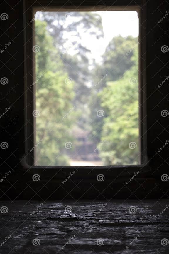 Dark hallway stone frame stock image. Image of ancient - 13003477