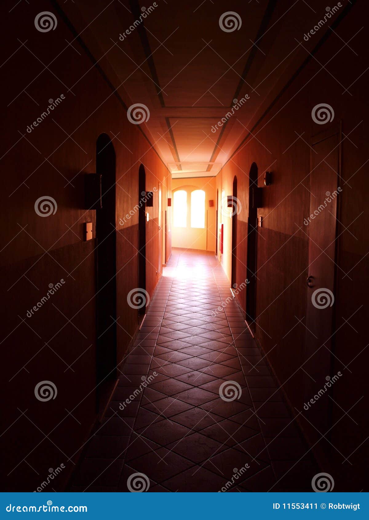 A Dark Hallway In A Japanese Ryokan Royalty-Free Stock Photo ...