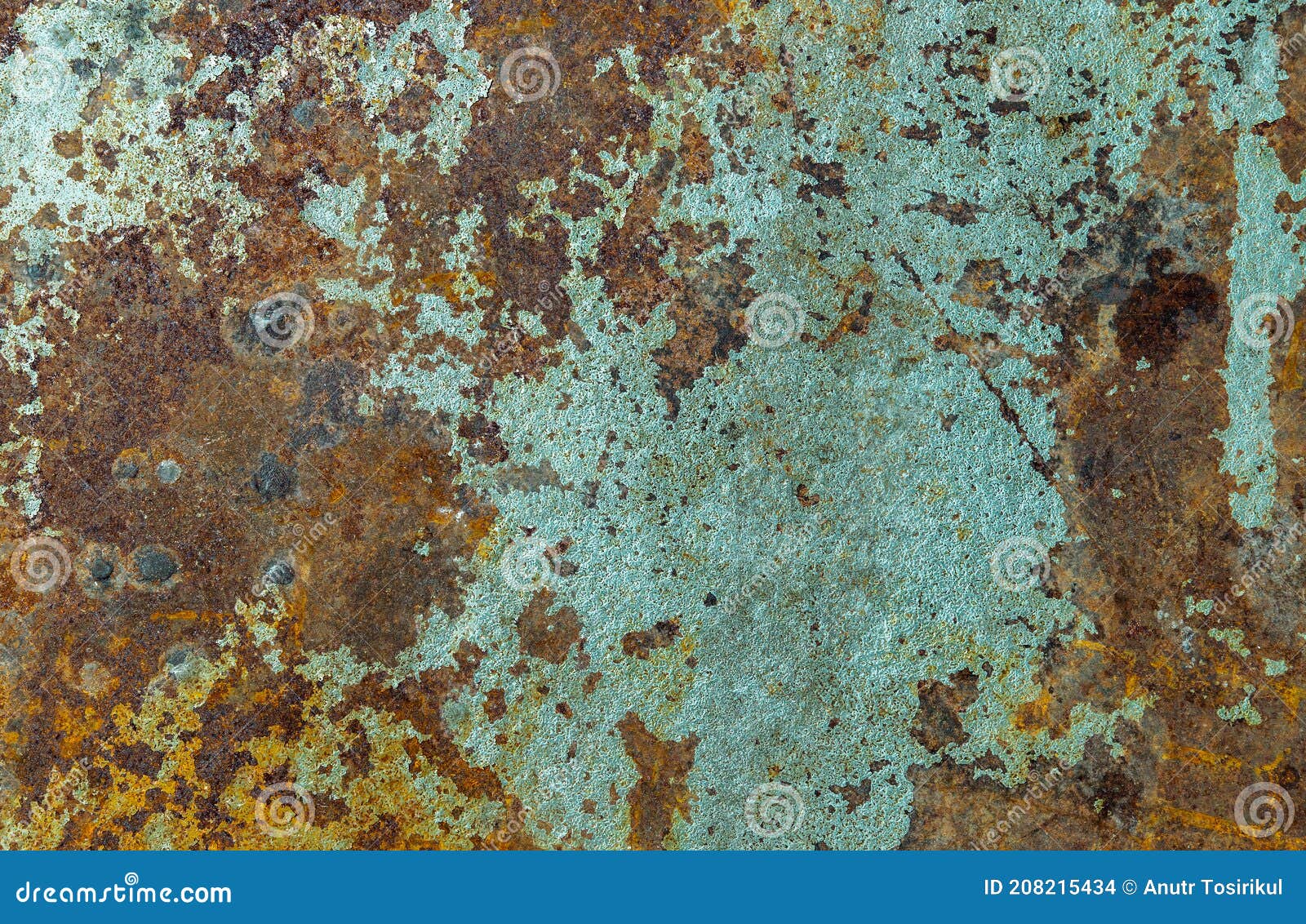 Dark Hard Rust on an Old Sheet of Metal Texture. Iron Surface Full Area ...