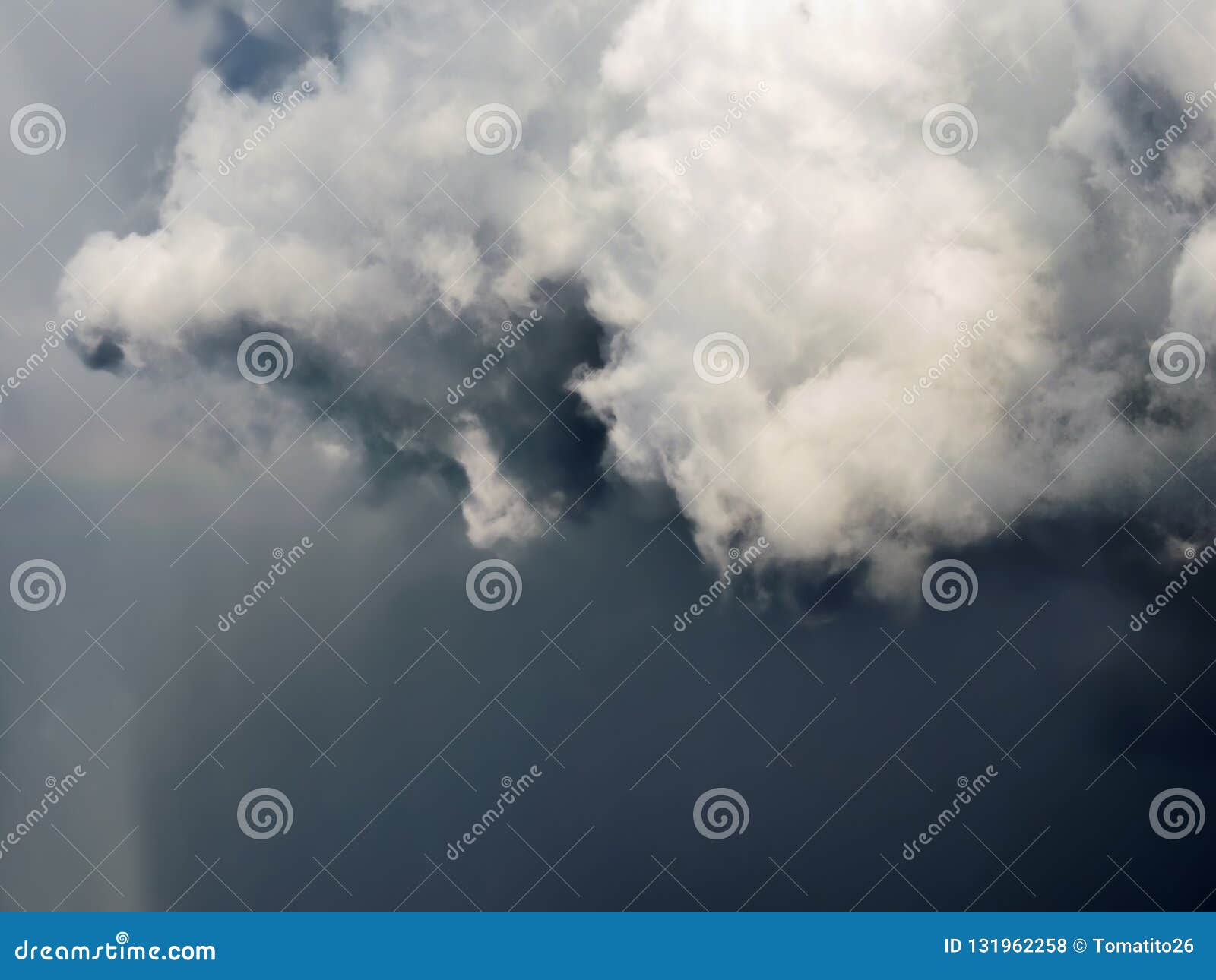 Dark Heavy Grey Storm Clouds. Dramatic Sky Stock Photo - Image of ...