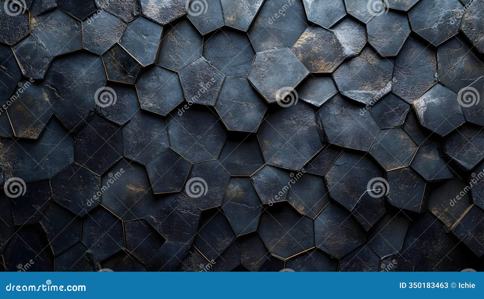 Dark Hexagon Pattern Abstract Background Stock Illustration ...