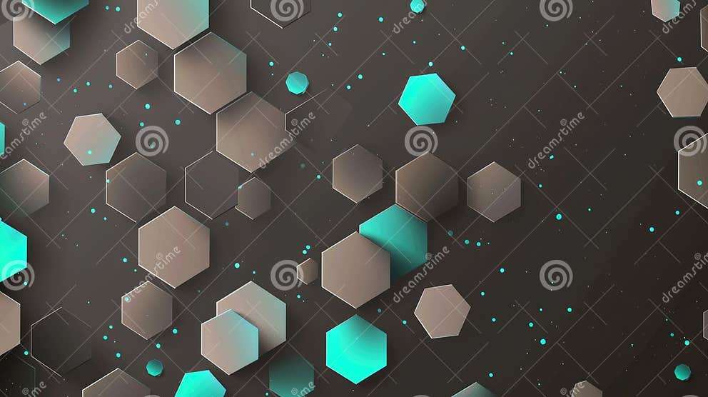 Dark Hexagonal Surface with Blue Backlight, Creating a Futuristic Visual Effect. AIG53M Stock ...