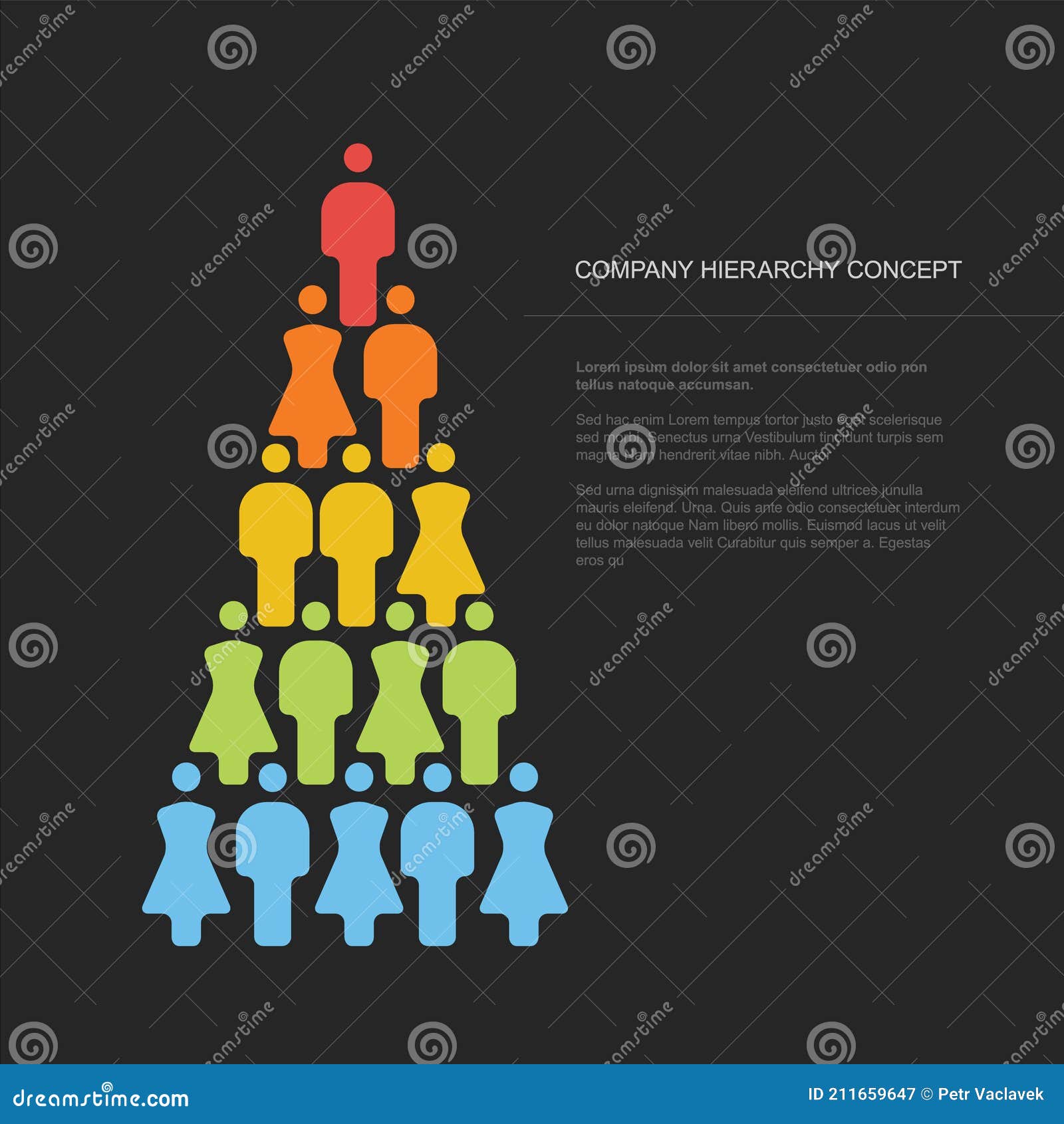Pyramid Digram With 3 List, Infographic Element, Presentation Layout ...