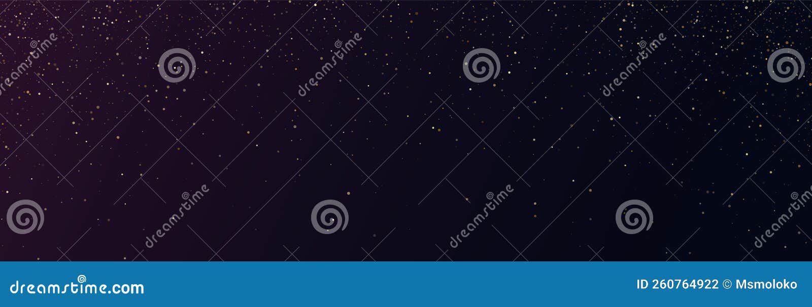 Dark Horizontal Background with Golden Glitter Particles. Stock ...