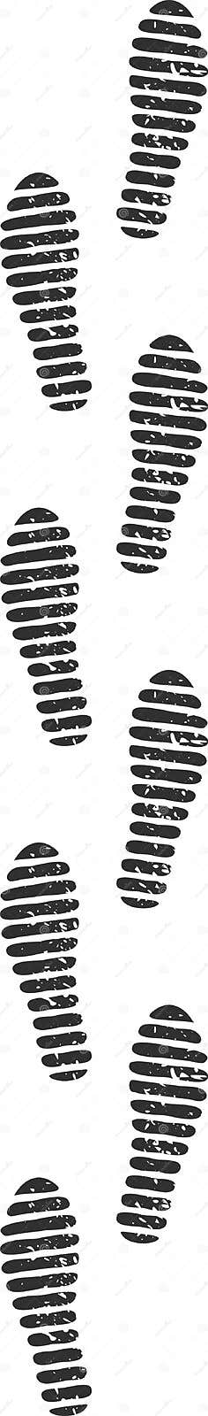 Dark Human Footprints Creating a Path Leading Upwards, Symbolizing ...