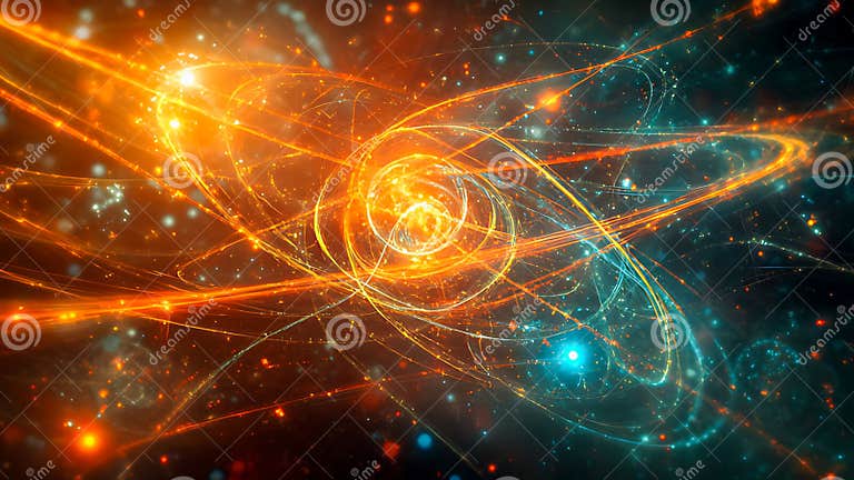 A Dark Image Depicting Quantum Entanglement with Particles Connected by ...