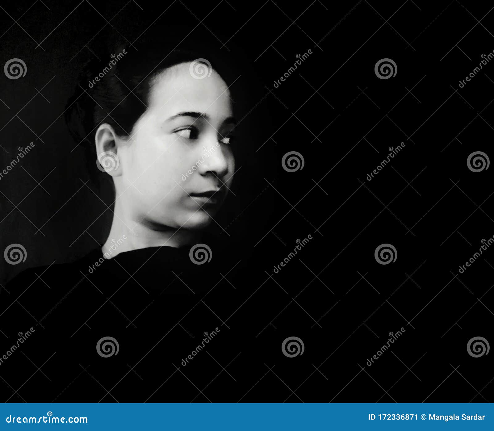 This is a Dark Image of Female Model. Stock Image - Image of photoshoot ...