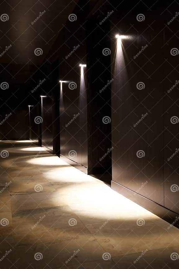 Dark Interior with Beautiful Light Stock Image - Image of house ...