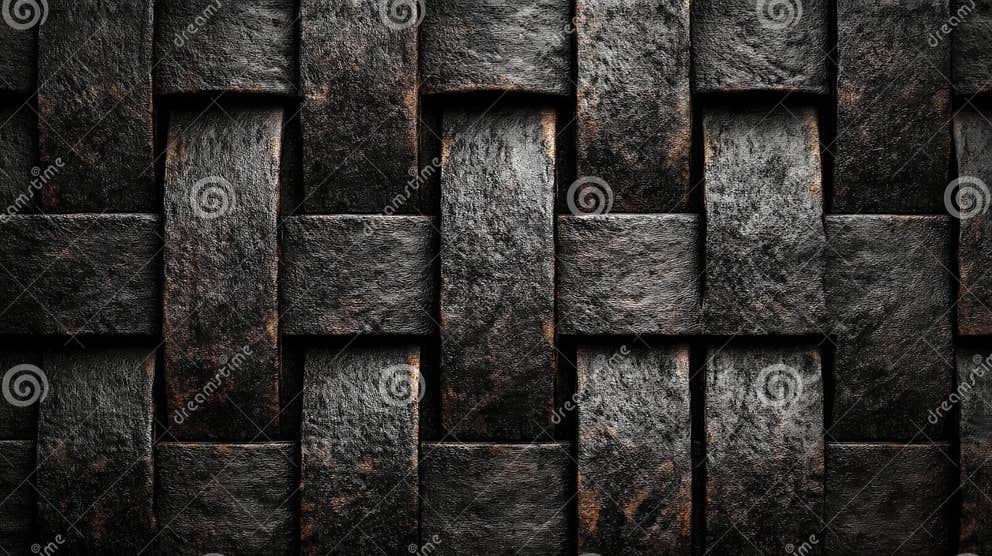 Dark Interwoven Stone Block Pattern Texture Stock Illustration ...