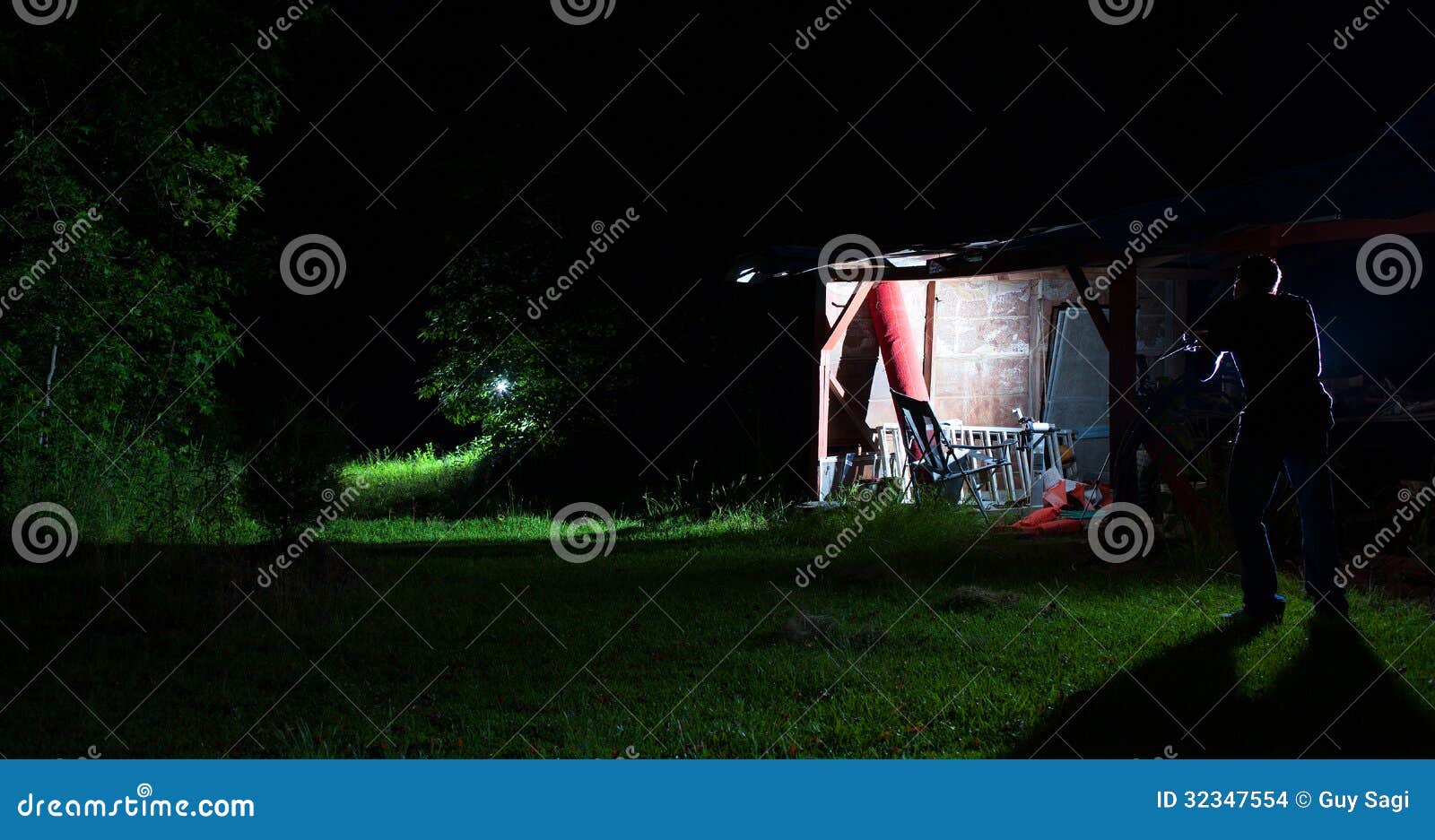 Dark intruder stock photo. Image of trees, carpet, light - 32347554