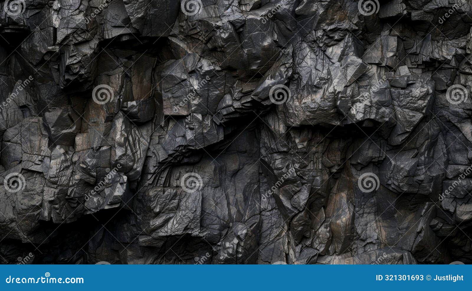 Dark and Jagged Rock Formations with Rough Edges and a Craggy ...
