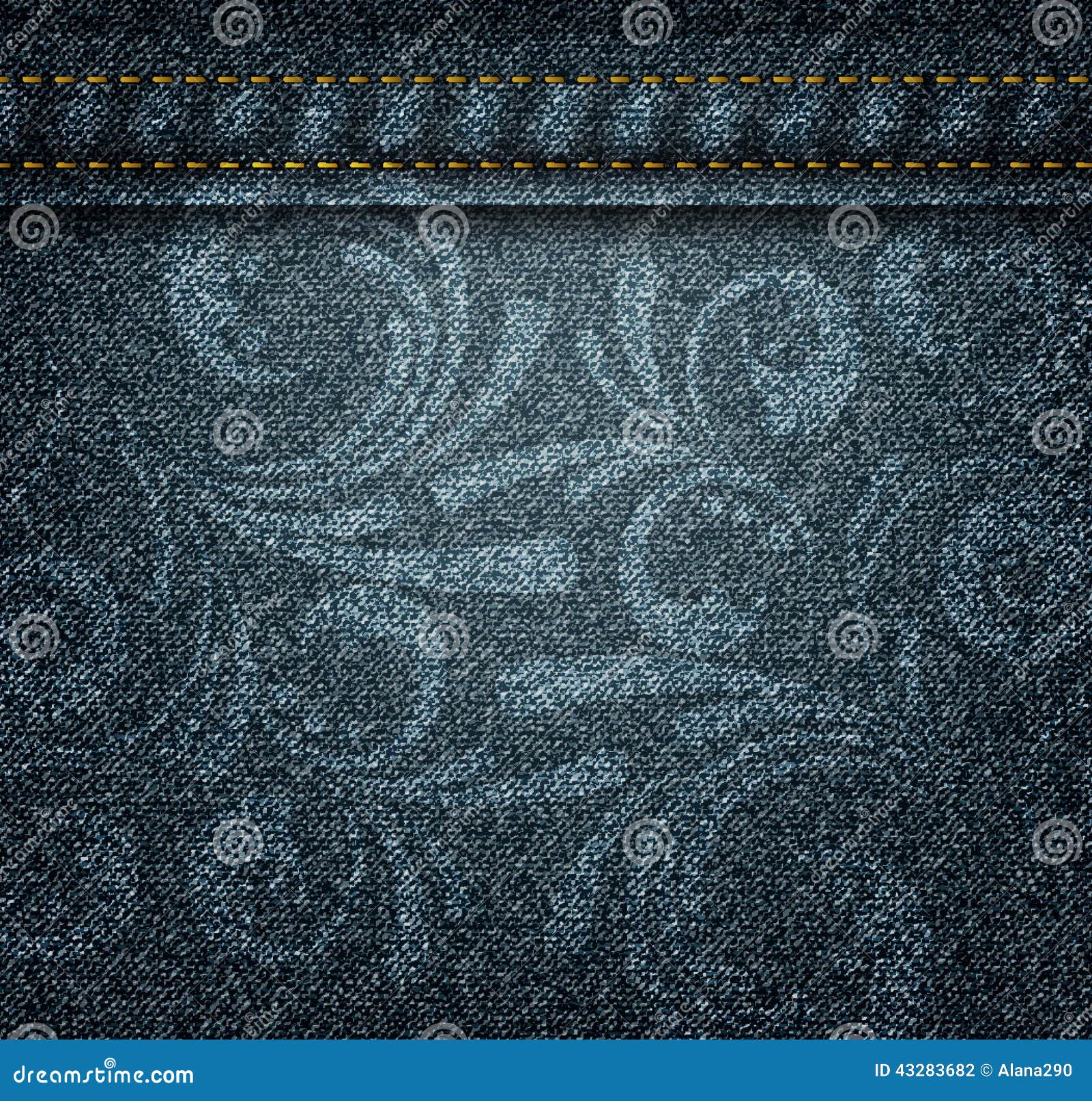 Dark jeans texture stock vector. Illustration of abstract - 43283682