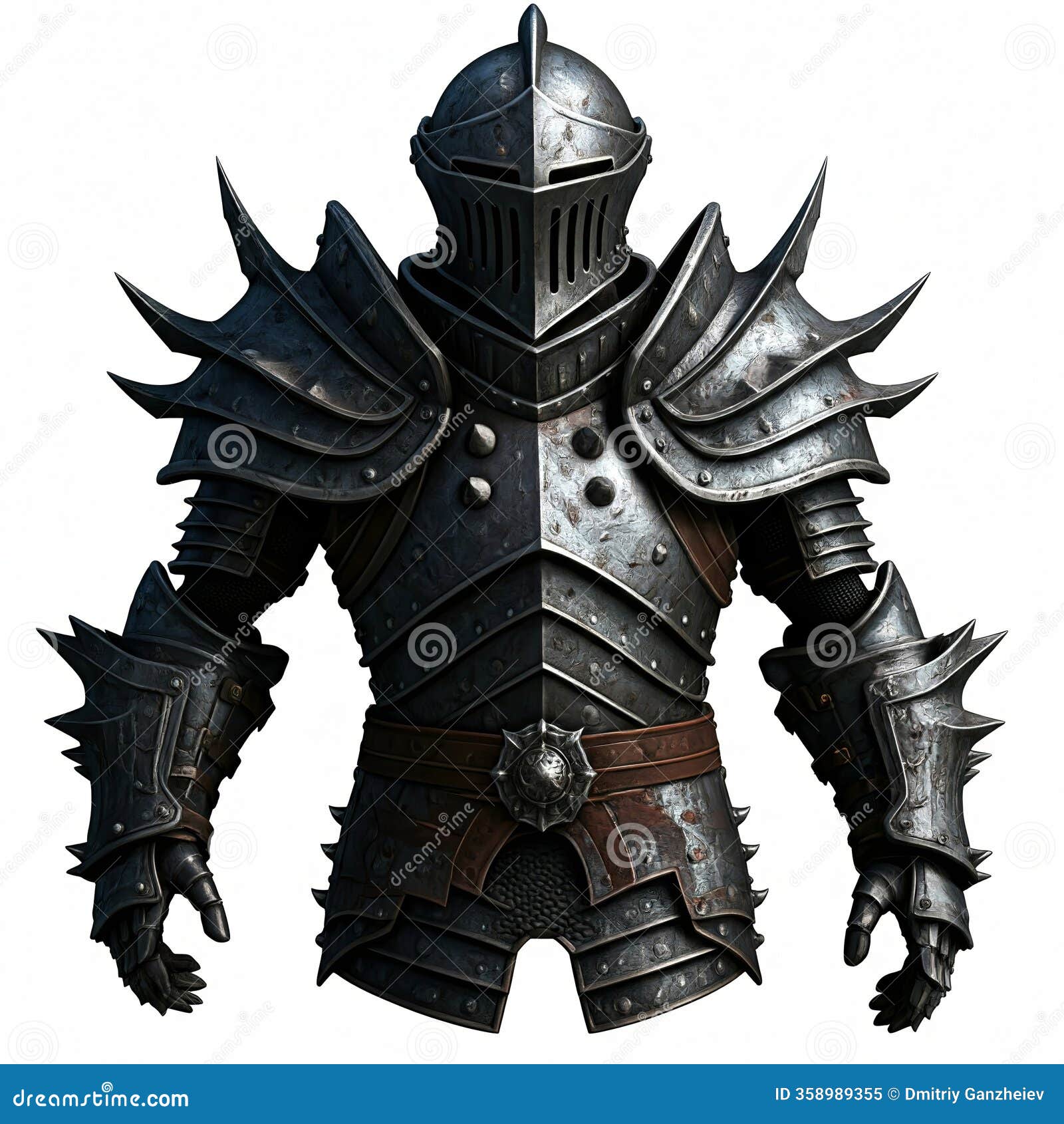 Dark Knight Battle Armor stock illustration. Illustration of artifact ...
